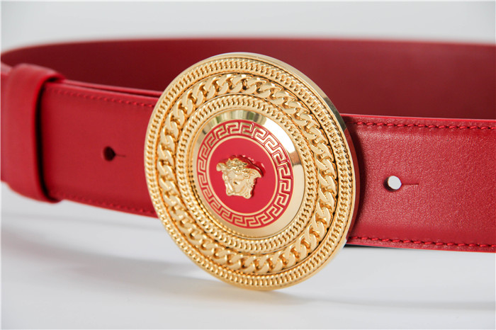 Versace red belt store